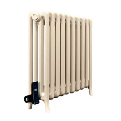 Electric 4 Column Classic Cast Iron Radiators 650mm (H) x 630mm (L ...