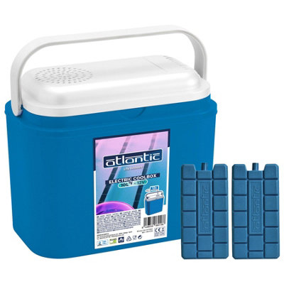 Electric Cool Box & Freezer Blocks Set - 10L 12V - Blue | DIY at B&Q