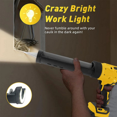 Electric Cordless Caulking Gun Glass Mastic Sealant Gun For Dewalt 18V ...