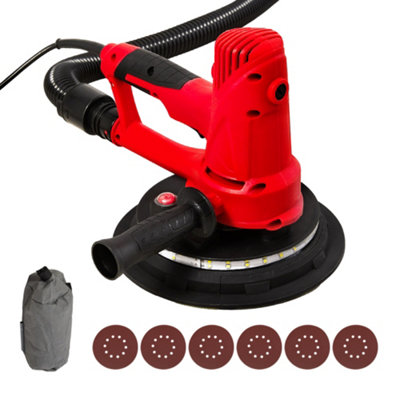Electric Drywall Handheld Sander with Vacuum Dust Collection and LED ...