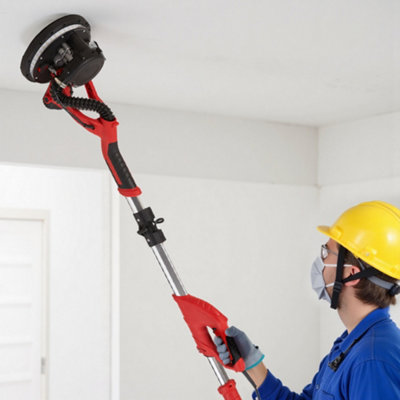 Electric Drywall Pole Sander with Vacuum Dust Collection with LED Work ...