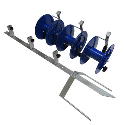Electric Fence Corner Mounting Post 1.2M & 3x Standard Reels