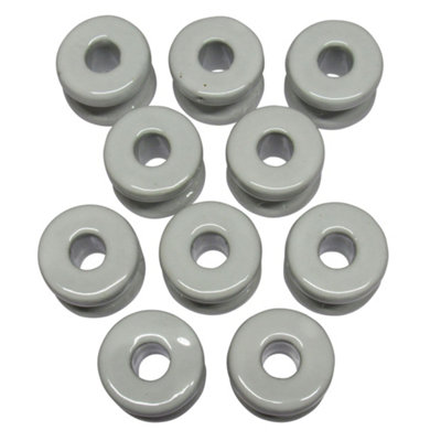 Electric Fence Porcelain Insulator Donuts X10 (Electrified Fencing ...