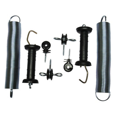 Electric Fence Spring Gate Kit X2 (Heavy Duty Coil Insulator Handle ...