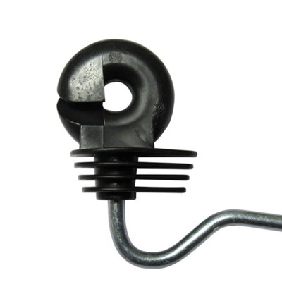 Electric Fencing Offset Ring Insulators for Wooden Posts X10 (Screw In ...