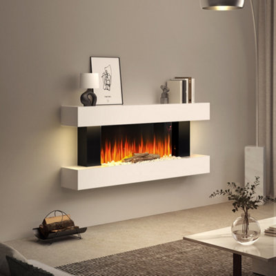 wall fire white