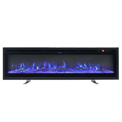 Electric Fire Wall Mounted Wall Inset or Freestanding Fireplace Heater ...