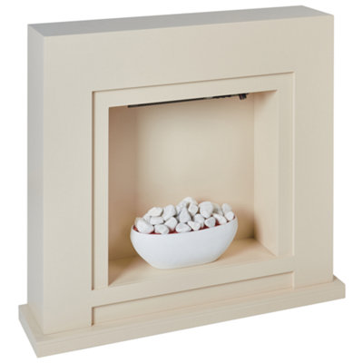 Electric Fireplace Heater SAHARA Beige