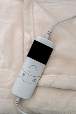 Electric Fleece Throw Blanket - Cream