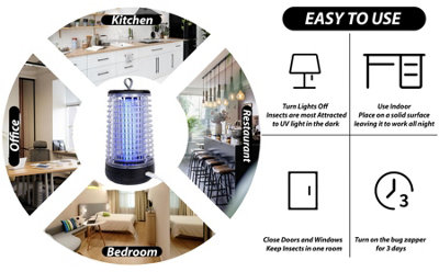 Electric Fly Zapper, USB Mosquito Killer Lamp, Fly Trap, Fruit Fly ...