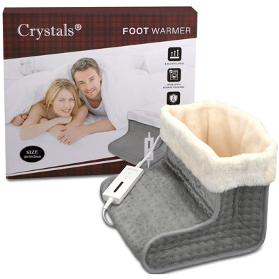 Electric Foot Warmer Slippers Heated, Washable Winter Comfort for Pain ...