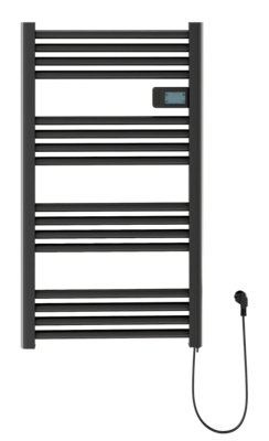 Electric Freestanding Heater Granitan Black 500W Radiator Timer 3 Modes ...