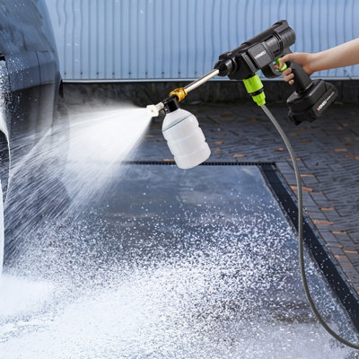 Electric Handheld Cordless Pressure Washer Cleaner with 2 Batteries in ...