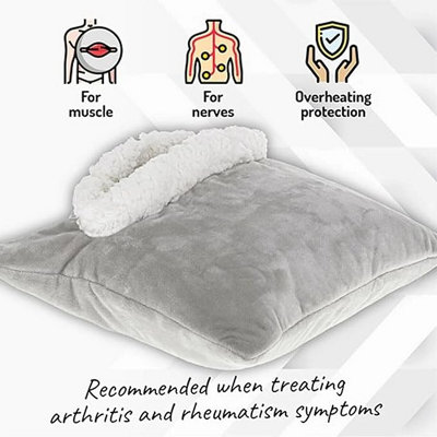 Electric Heated Cushion with Fleece Pocket