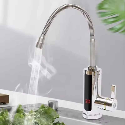 Electric Hot Cold Mixer Tap 3000W Instant Heating Faucet 360 Degree ...