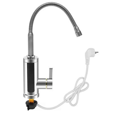 Electric Hot Cold Mixer Tap 3000W Instant Heating Faucet 360 Degree ...
