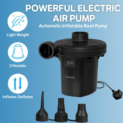 Electric Inflatables Air Pump 240V Airbed Toys Camping UK Mains Plug