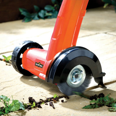 Electric Patio Sweeper, Easy Clear Moss/Weeds/Dirt from Paving Cracks ...