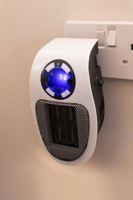 Electric Plug In Wall Heater with Remote Control