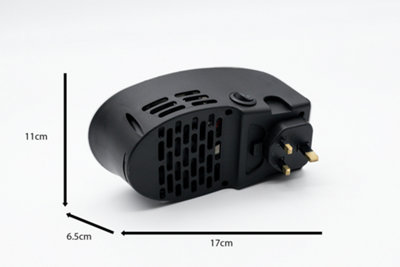 Electric Plug In Wall Heater with Remote Control