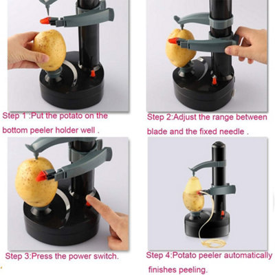 Electric Potato Peeler Automatic Apple Express Rotating Peeling Machine ...