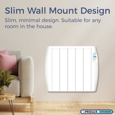 Electric Radiator 2000W (2kW): Ceramic Panel Portable & Wall Mountable ...
