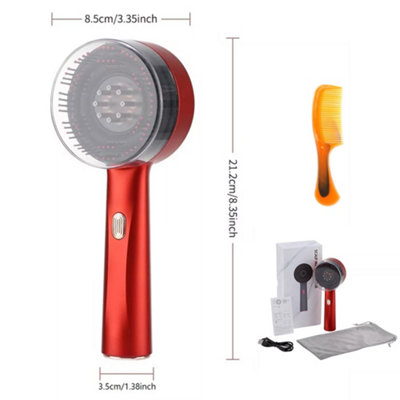Electric Red Light Scalp Massager Comb - Boost Hair Growth & Scalp Health