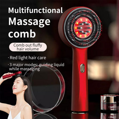 Electric Red Light Scalp Massager Comb - Boost Hair Growth & Scalp Health