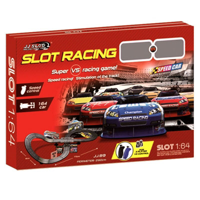 Electric Remote Control Slot Car Racing Track Set Childrens Toy Race Game JJ89