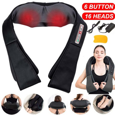 Electric Shiatsu Neck & Shoulder Massager with Heat Back, Body, Leg ...