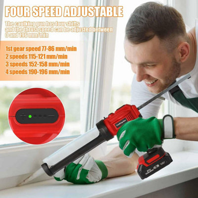 Electric Silicone Gun for 18V 1500mAh Electric Cartridge Gun Silicone ...