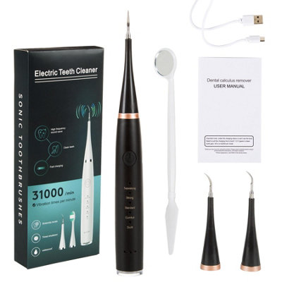Electric Teeth Cleaner Kit Dental Scaler Teeth Whitening Calculus ...
