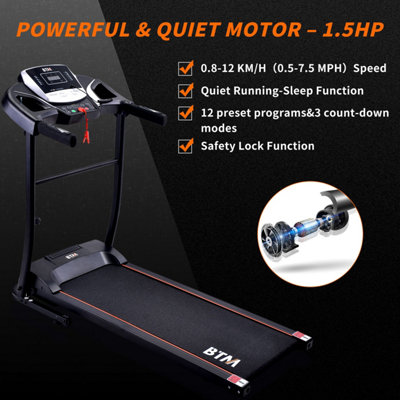 Electric Treadmill Folding Motorized Runing Jogging Walking Machine for ...