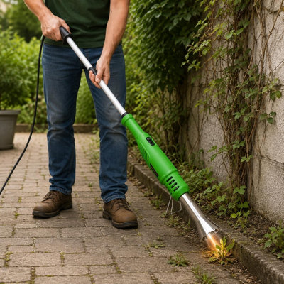 Electric Weed Burner Killer Remover Wand With 2 Attachments