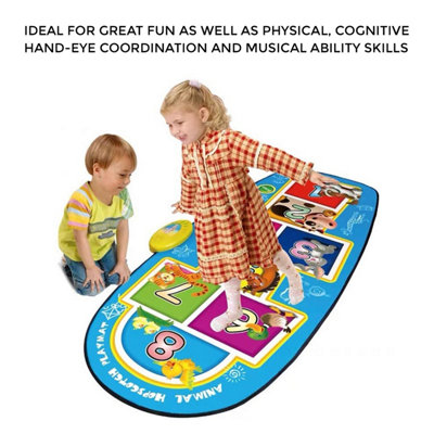 Electronic Animal Hopscotch Touch Musical Play Mat Educational Fun Toy ...