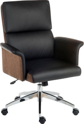 Elegance Medium Executive Chair Black with gas lift seat height and ...