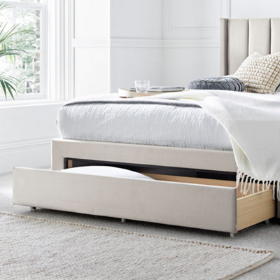 Elegance Natural Beige Upholstered Storage - King Size 5ft Drawer Bed ...