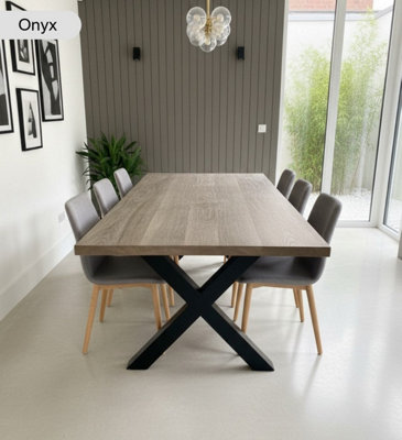 Elegant Beech Dining Table - Onyx