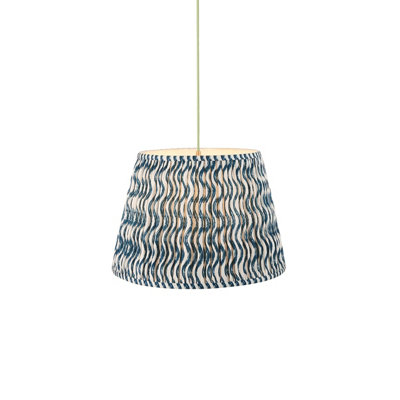 Elegant Brass and Green Flex Hanging Pendant Light - 6W LED B22