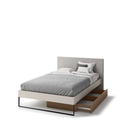 Elegant Cashmere & Truffle Divan Bed H880mm W1490mm L2050mm - EU Small ...