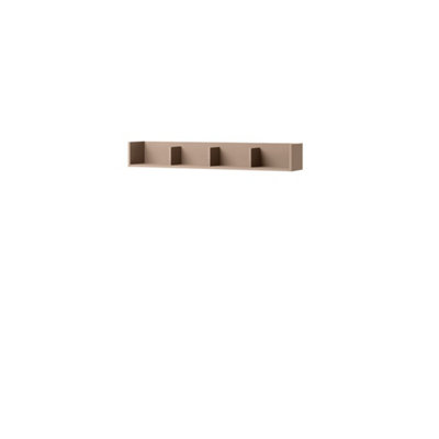 Elegant Cashmere & Truffle Wall Shelves H180mm W1290mm D220mm - Modern ...