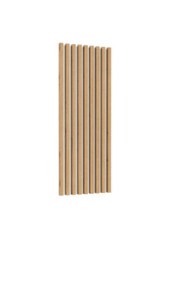 Elegant Celine 04 Wall Panel 550mm in Oak Wotan & White - Chic Vertical ...