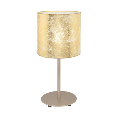 Elegant Champagne Table Lamp with Gold Shade - Stylish Home Lighting ...