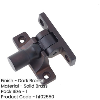 Elegant Dark Bronze Fasteners Pattern 1 for Home Décor - Window Fastener