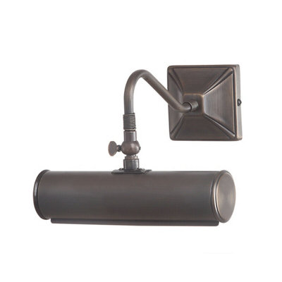 Elegant Dark Bronze LED Picture Light with Screw Effect for Art Display