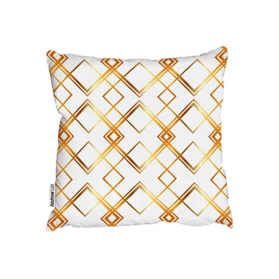 ELEGANT GOLD FRAME (OUTDOOR CUSHION) / 60CM X 60CM
