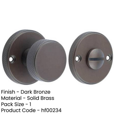 Elegant Knurled Turn & Release in Dark Bronze for Luxury Doors - Door ...