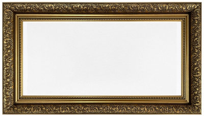 Elegant Large Dahlia Gold Picture Frame 21 x 10 Inches