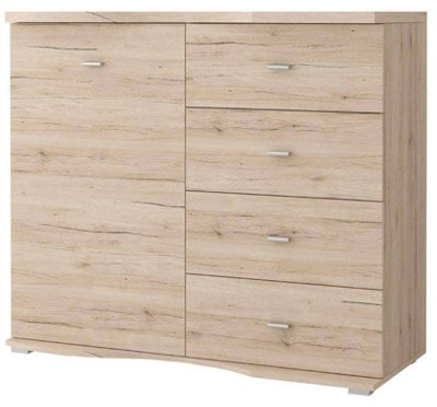 Elegant Oak San Remo Sideboard H1000mm W1200mm D500mm - Perfect for ...