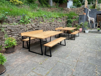 Elegant Outdoor Beech Seating Bench - 190cm(L)